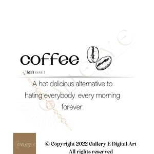 Coffee Definition SVG Cut File | Commercial Use | Instant Download ...