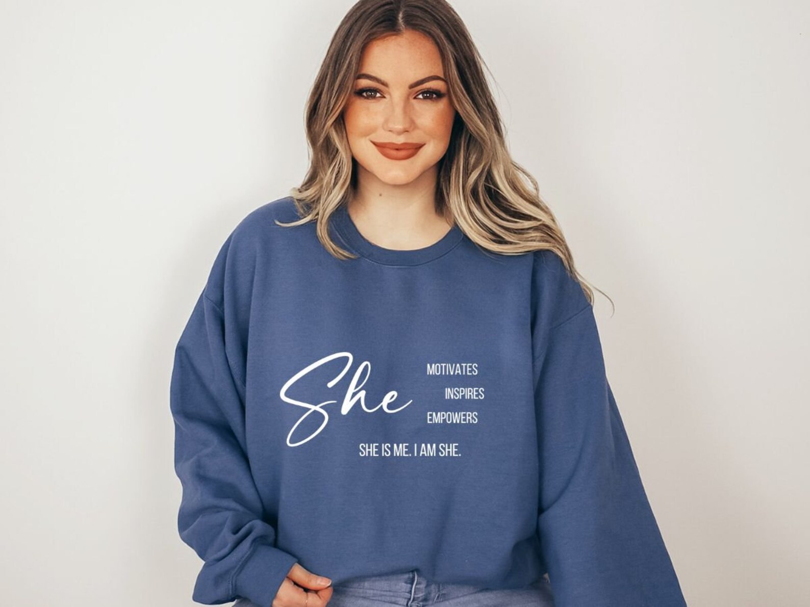 I Am She SVG PNG PDF, She Motivates Inspires Empowers Svg, She is Me ...
