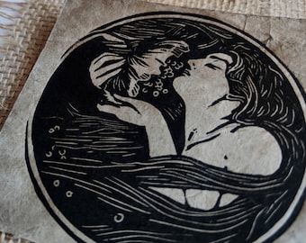 Original Linocut Handmade Print | Etsy