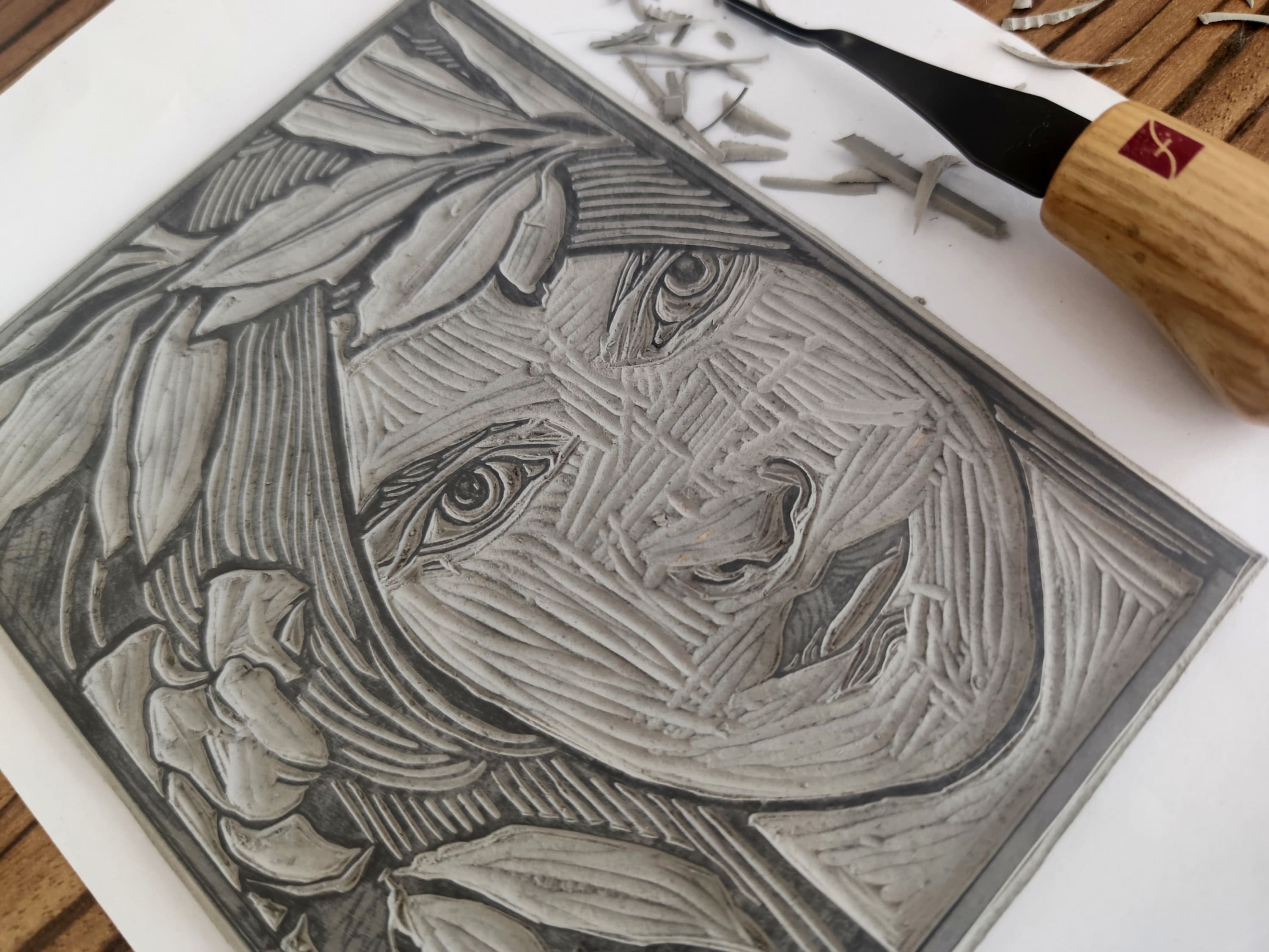 Original Linocut Handmade Print - Etsy