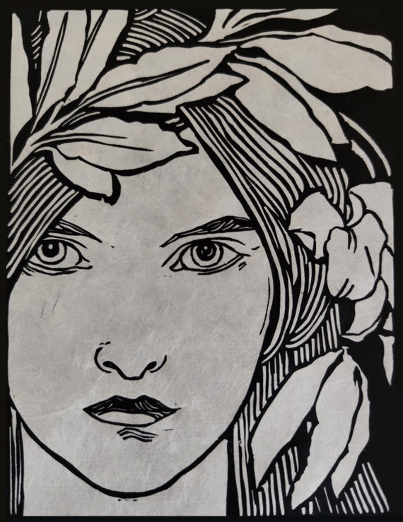 Original Linocut Handmade Print - Etsy