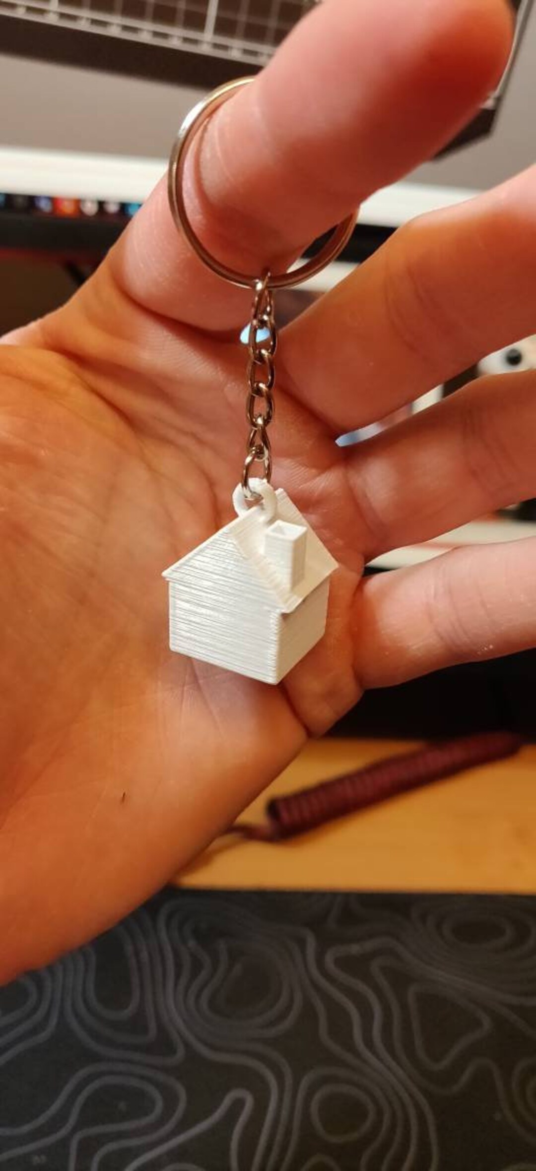 Little House Keychain - 3D Printed - Keychain - Etsy
