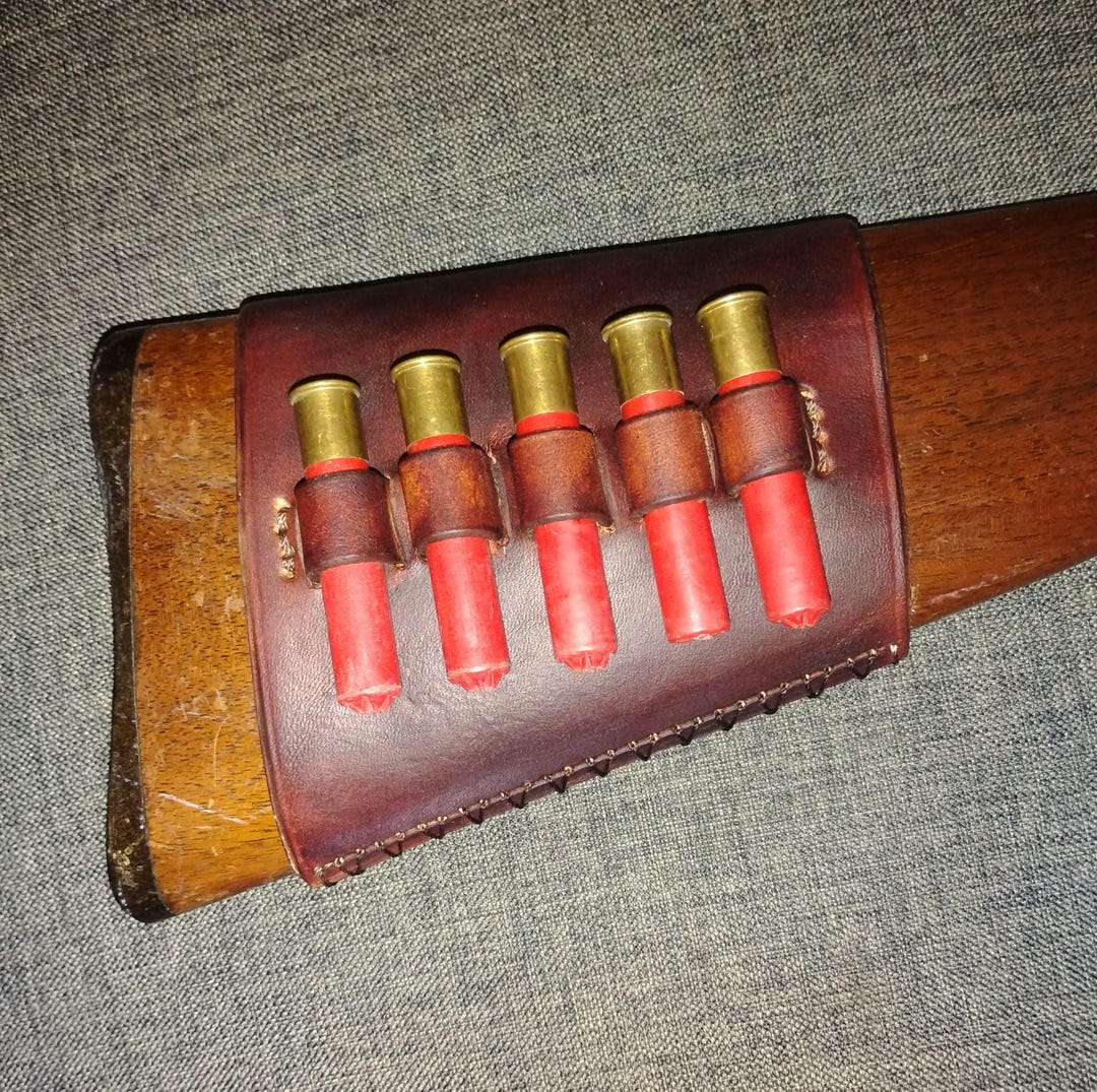 Leather 410 Rifle Buttstock Cartridge Holder - Etsy