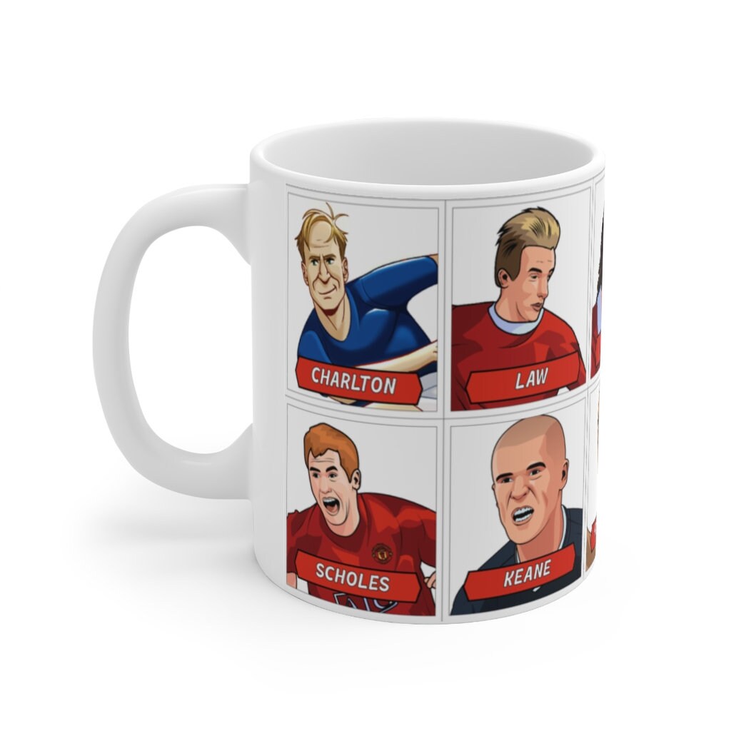 Manchester United Sticker Book Mug 1 - Man United All-Stars, Classic ...