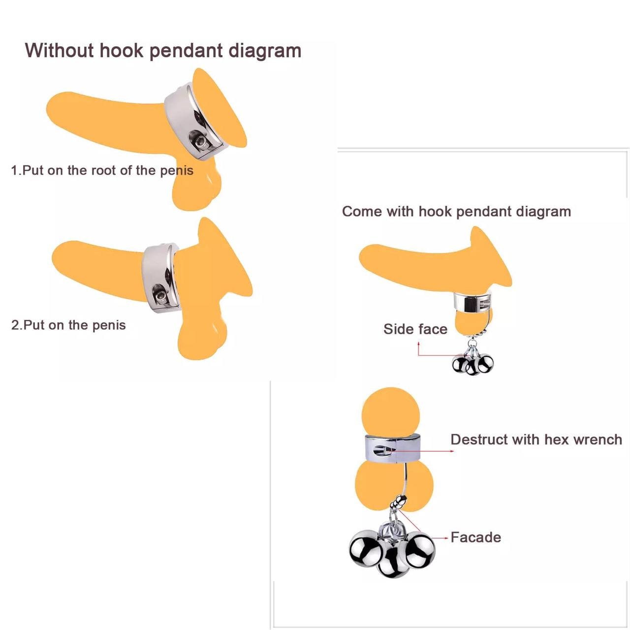 Cock Rings Penis Ring Dick Ring Adjustable Cock Ring Cock Cage - Etsy UK