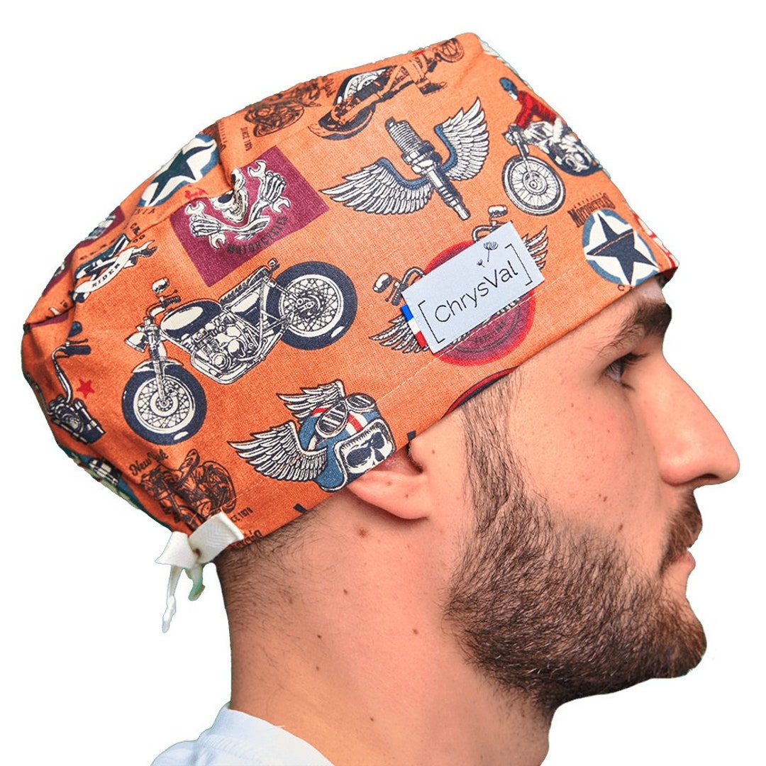 Medical Cap / Operating Room Cap biker Covering Model - Etsy