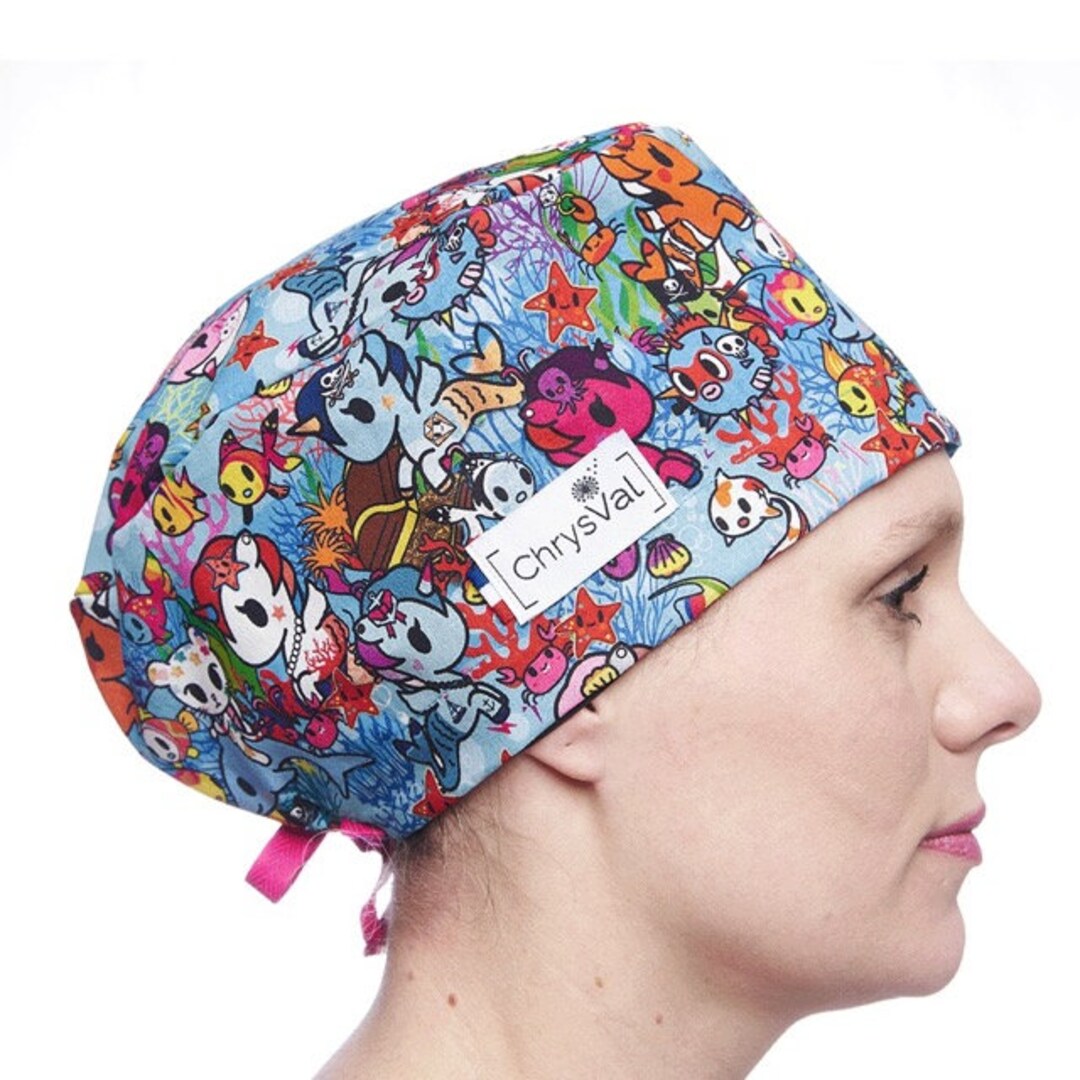 Long Hair Surgery Caps / Operating Room Cap lirène Covering Model - Etsy