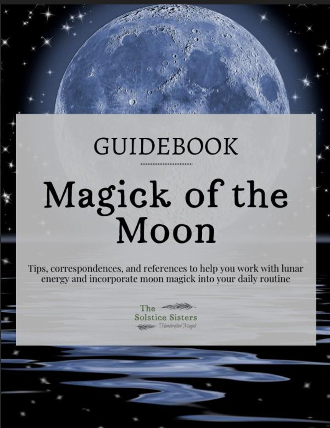 Magick of the Moon Guidebook | Moon Magic Workbook | Lunar Spellbook ...