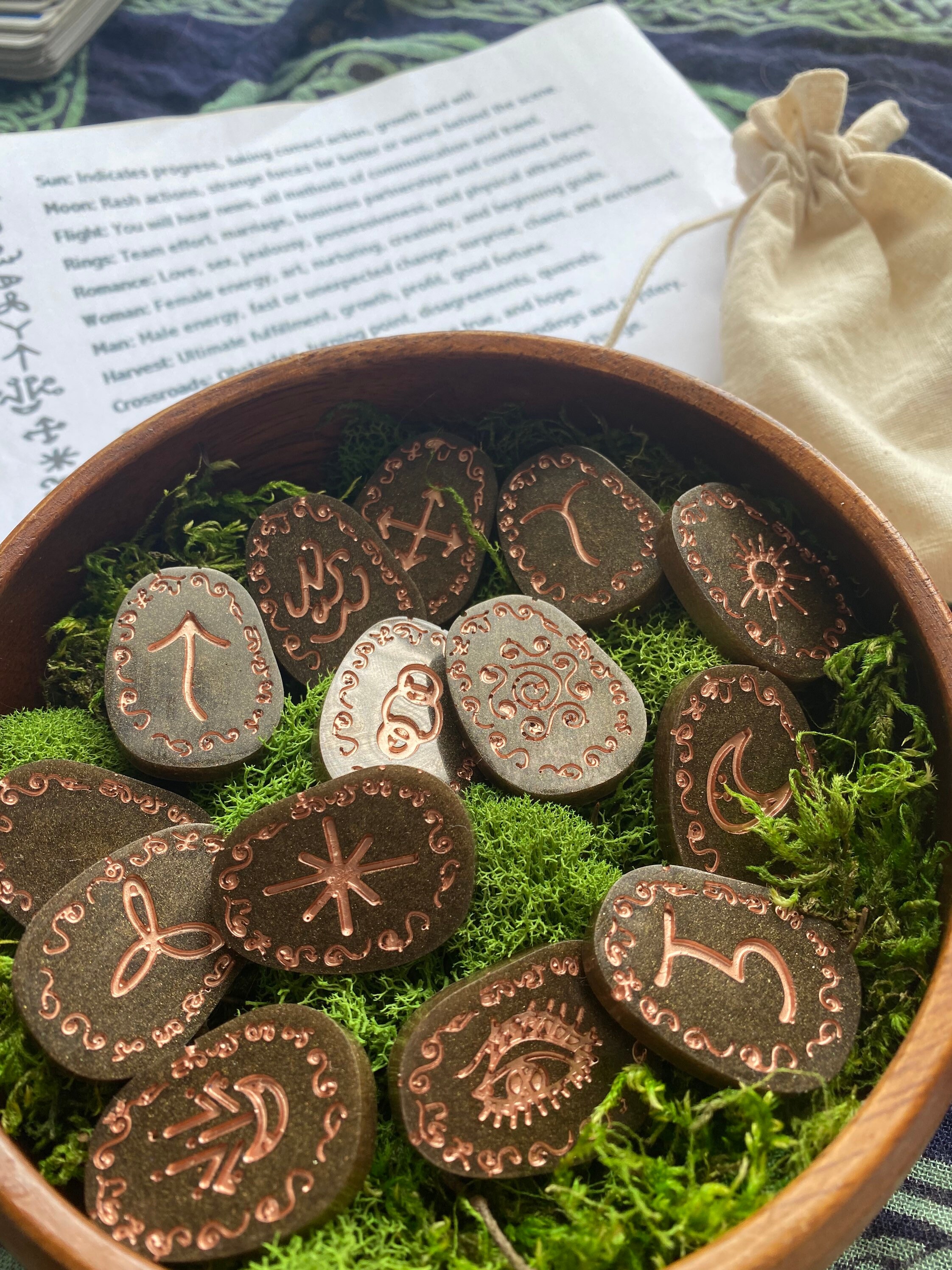 Witch Runes Set Resin Runes for Divination Tools - Etsy