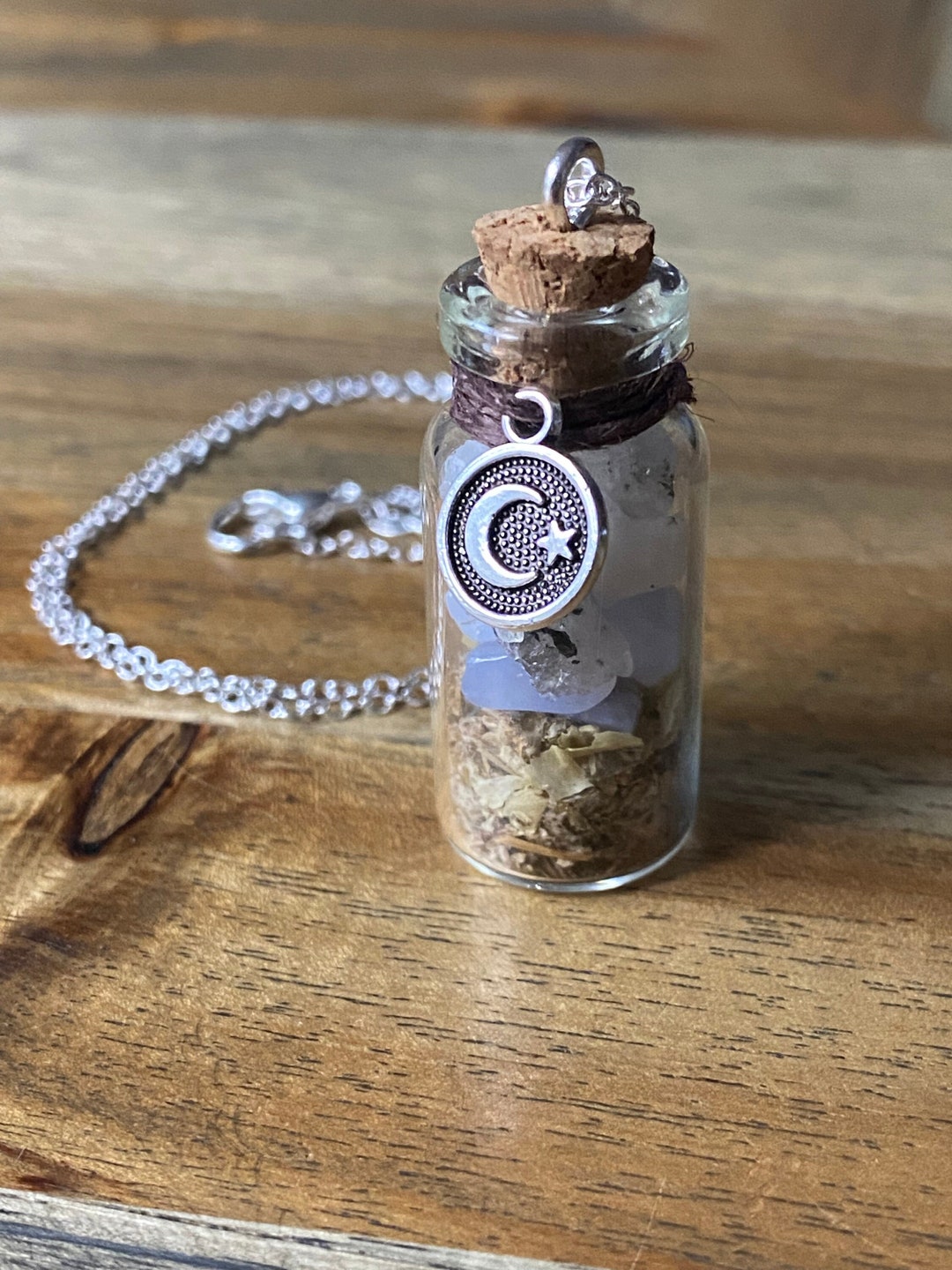 Cosmic Witch Spell Jar Necklace Spell Necklace for Witches - Etsy