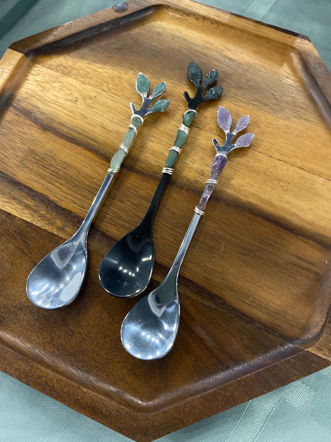 Crystal Tea Spoon Herb Spoon Witch Spoon - Etsy