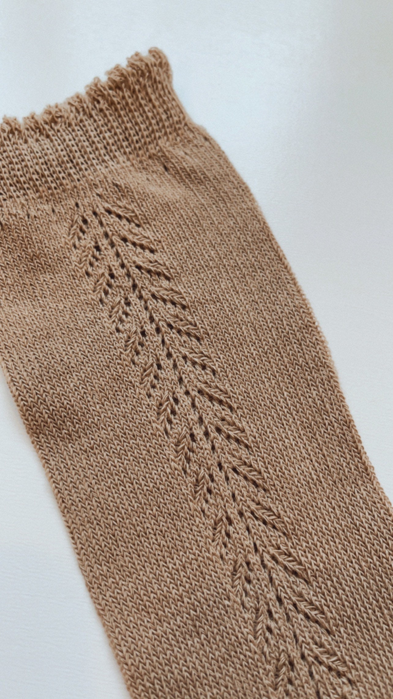 High Knee Spring Socks With Hollow Detail - Etsy