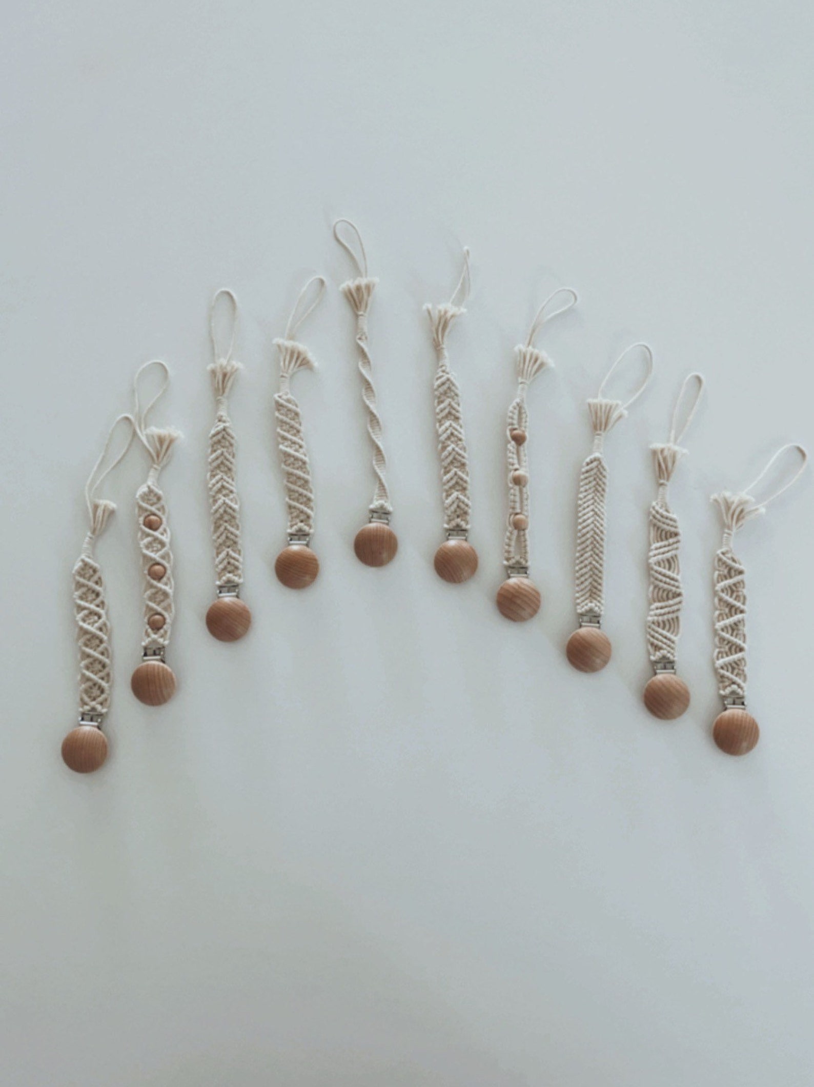 Macrame Pacifier Clip Binky - Etsy