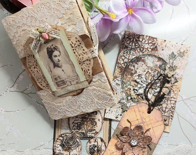 Handmade Junk Journal Items /tags/embellishment Book - Etsy