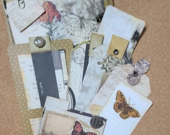 Handmade Junk Journal Items /tags/embellishment Book - Etsy