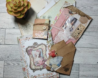 Handmade Vintage Embellishments for a Junk Journal - Etsy