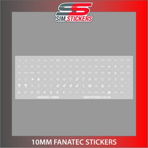 Fanatec 10mm Stickers for Various Simulator Wheel/button Box VARIOUS ...