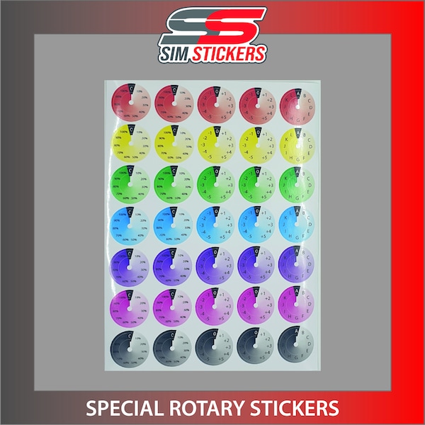 Sim Racing Button Box Stickers - Etsy