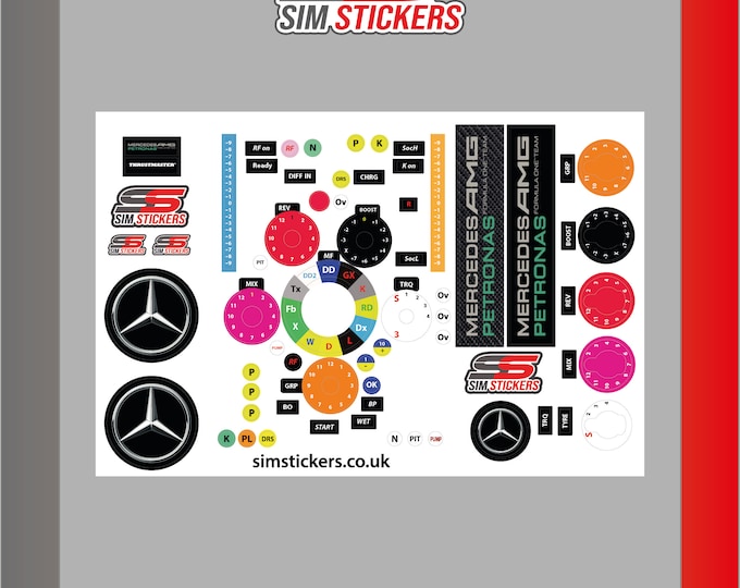 Mercedes AMG F1 Stickers. W14 Mercedes F1 Stickers. - Etsy