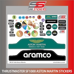 Thrustmaster SF1000 Wheel Stickers for Car Simulator | Iracing Decals ...
