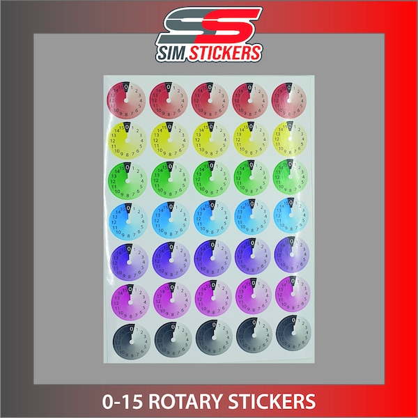 Sim Racing Button Box Stickers - Etsy