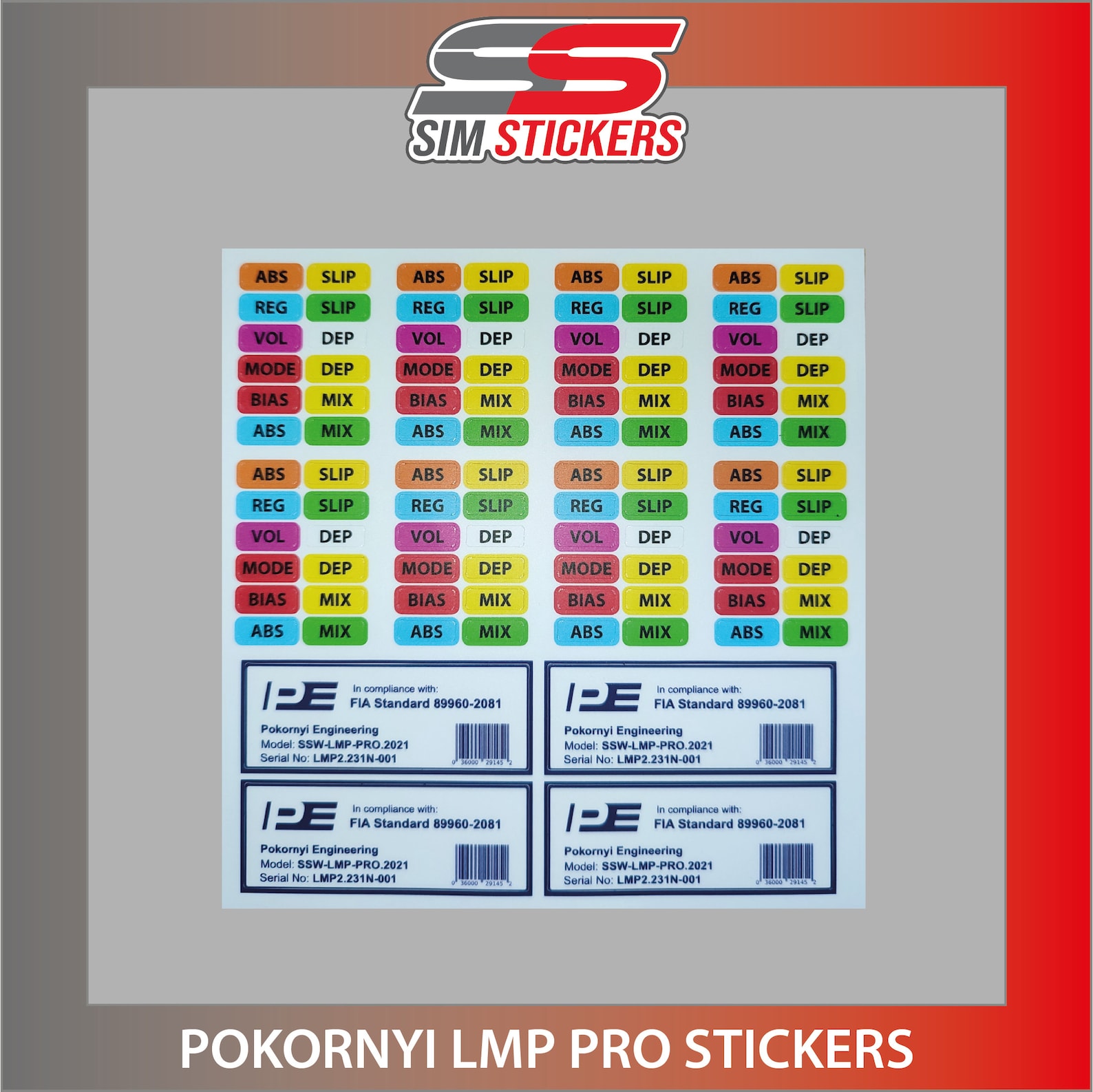 Pokornyi Engineering LMP Pro Wheel Stickers (1-20 Rotary Version) - Etsy