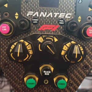 Fanetec Stickers for Car Sim Racing Buttonbox/wheel Set of 4 (2 Options ...