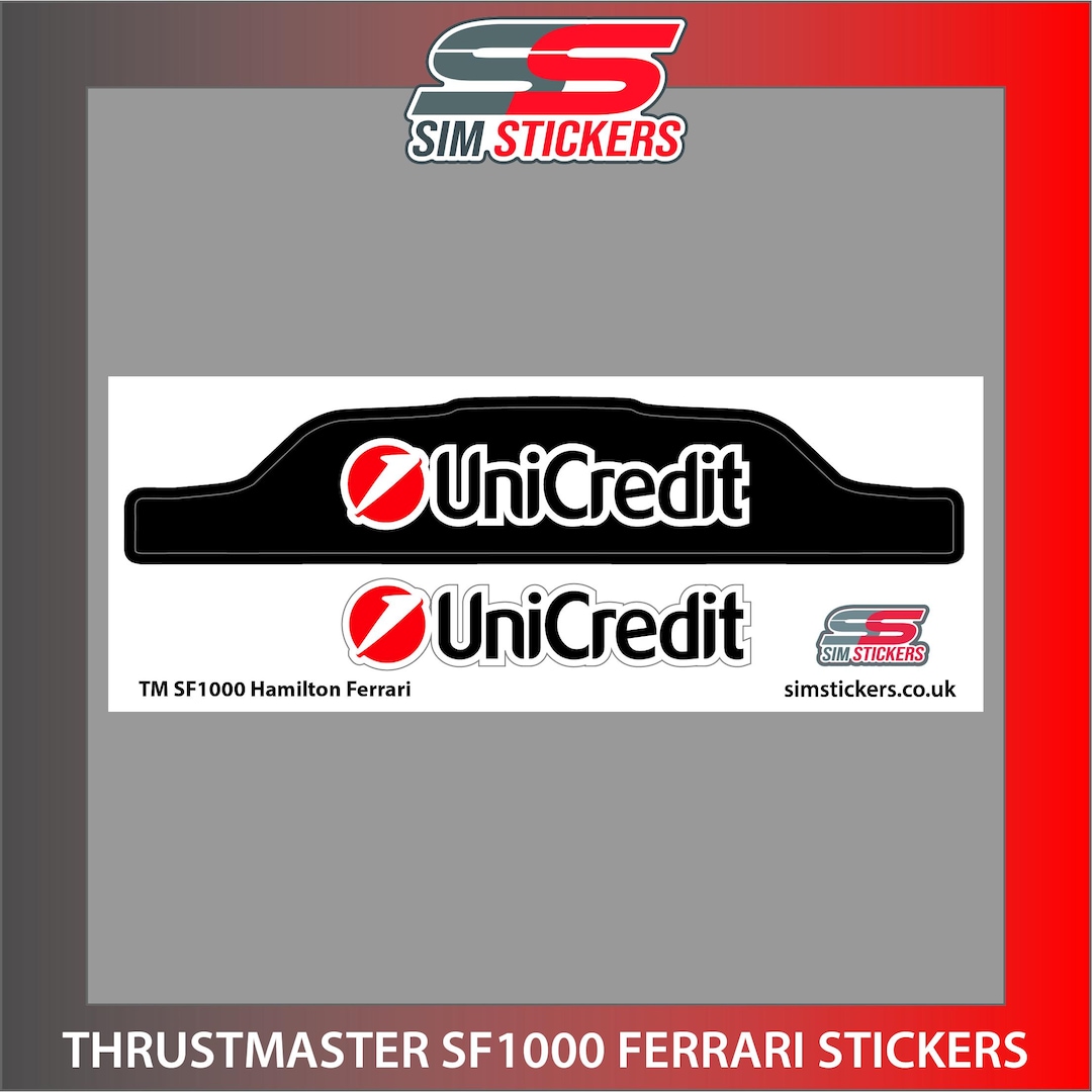 Thrustmaster SF1000 Ferrari Wheel Top Stickers Car Simulator Iracing ...