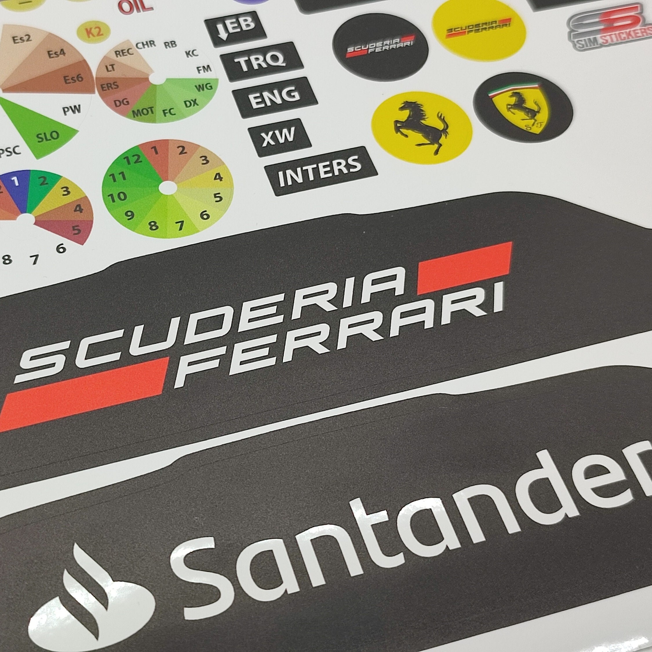 Thrustmaster SF1000 Wheel Stickers for Car Simulator | Iracing Decals ...