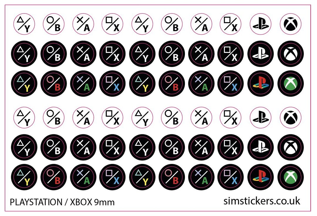 Playstation/xbox Split Buttons 9mm - Etsy