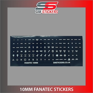 Fanatec 10mm Stickers for Various Simulator Wheel/button Box VARIOUS ...