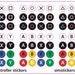Fanatec Rally Module 10mm Stickers for Various Simulator Wheel/button ...