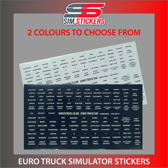 BB Stickers for Truck Simulator Button Box/wheel ET2/ETS - Etsy
