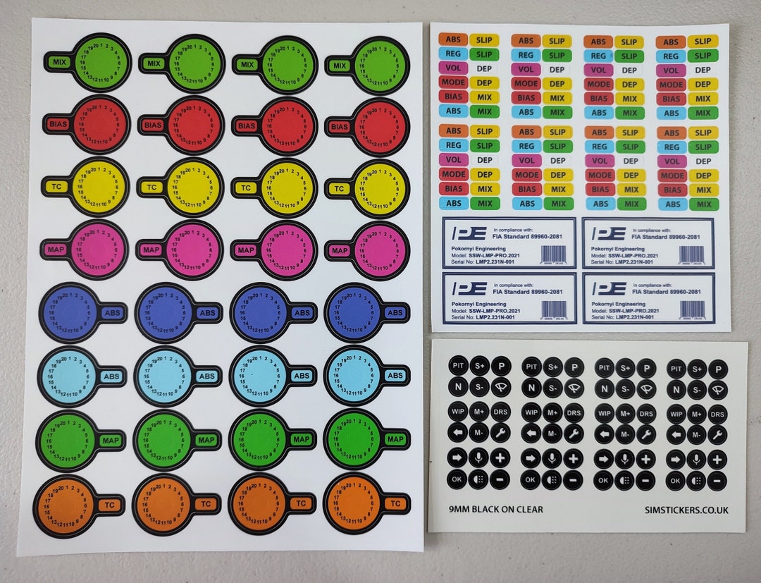 Pokornyi Engineering LMP Pro Wheel Sticker Set - Etsy