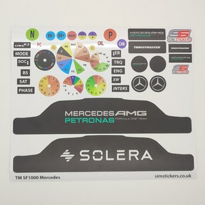 Thrustmaster SF1000 Wheel Stickers for Car Simulator | Iracing Decals ...