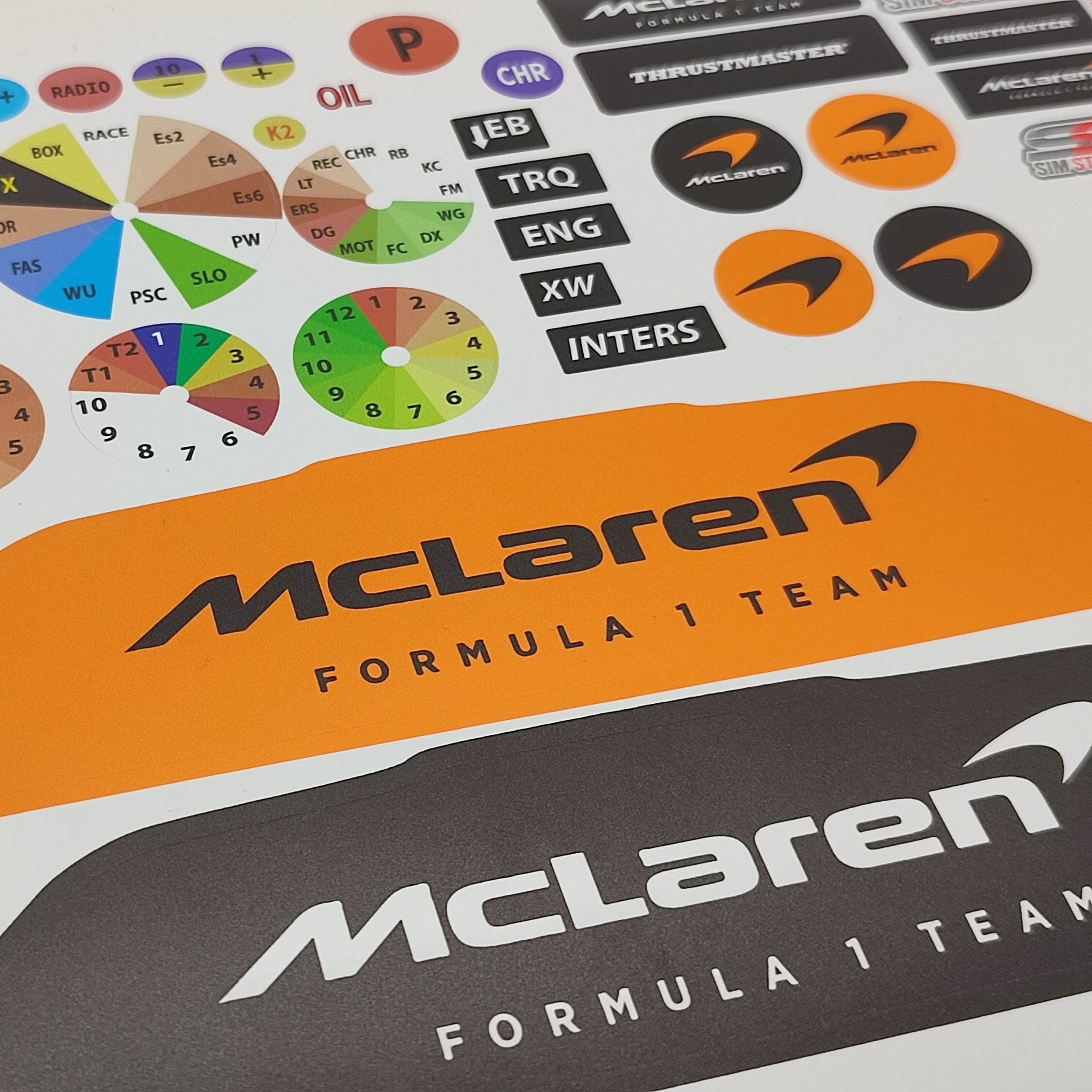 Thrustmaster SF1000 Wheel Stickers for Car Simulator | Iracing Decals ...