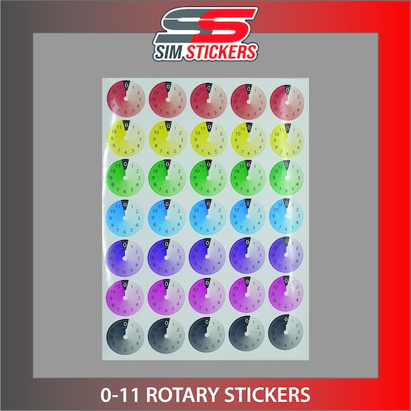Sim Racing Button Box Stickers - Etsy
