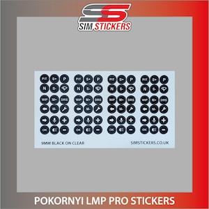 Pokornyi Engineering LMP Pro Wheel Sticker Set (1-20 Rotary Version) - Etsy