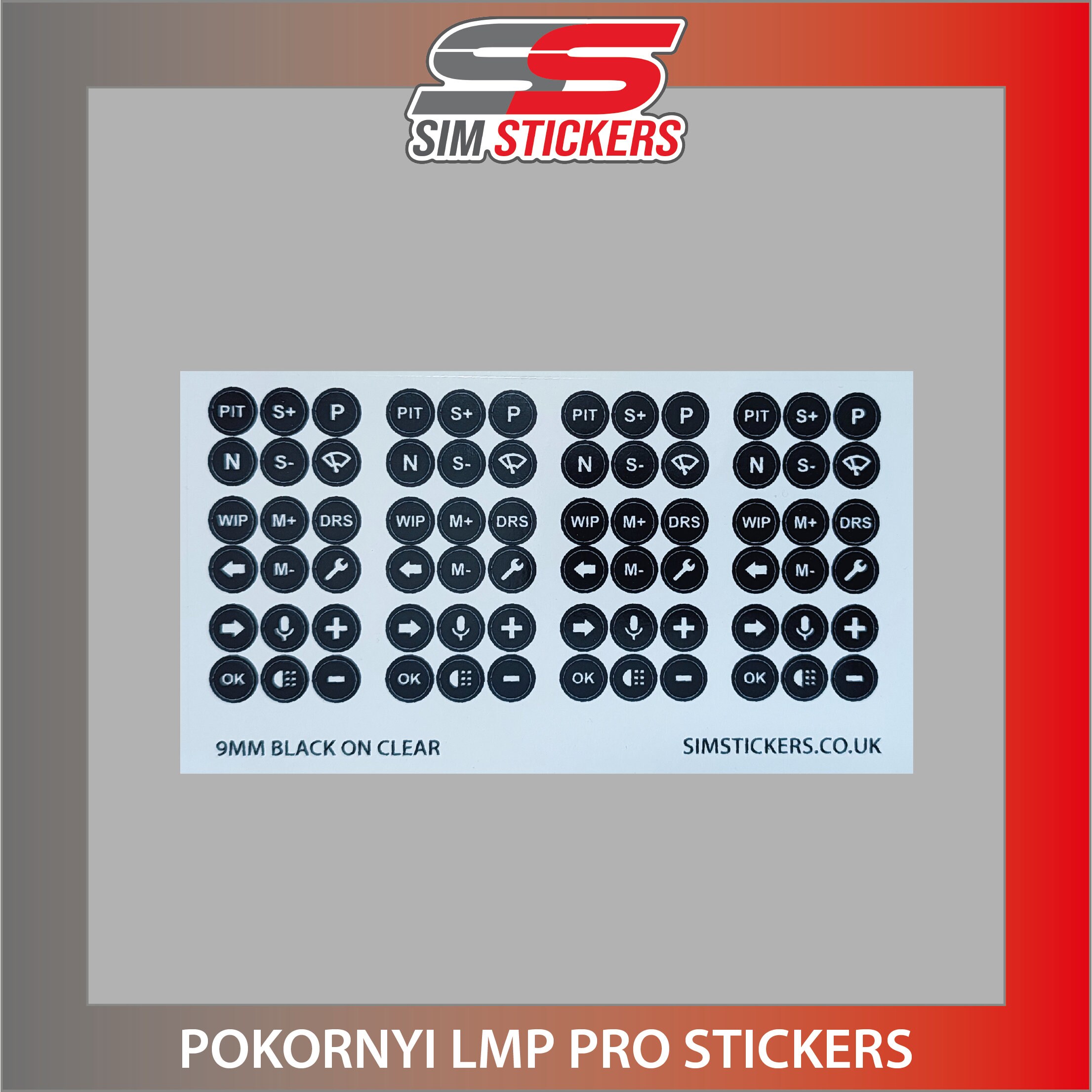Pokornyi Engineering LMP Pro Wheel Stickers (1-20 Rotary Version) - Etsy