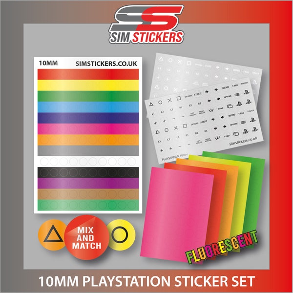 Playstation Button Stickers - Etsy