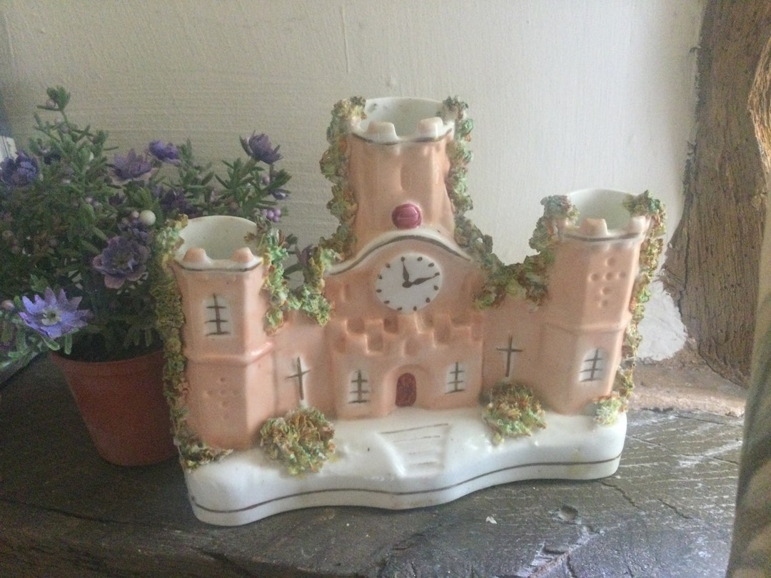 Antique Victorian Staffordshire Pottery Castle - Etsy