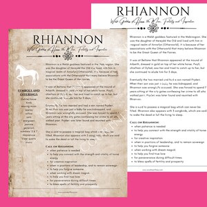 Rhiannon: Welsh Goddess of Horses, the Moon, Fertility and Inspiration ...
