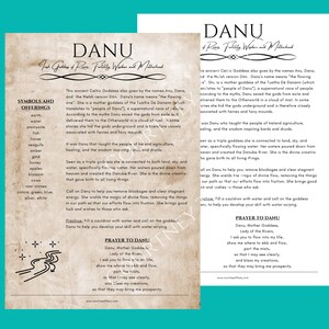 Danu Irish Celtic Goddess of Rivers, Fertility, Wisdom and Motherhood ...