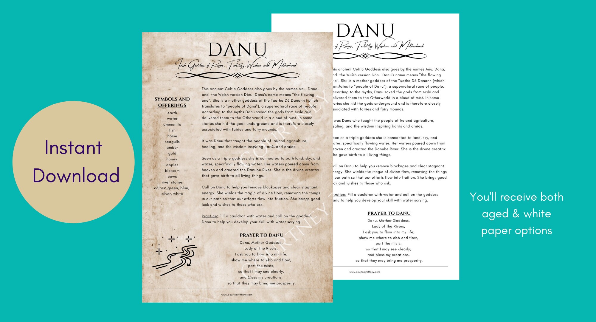 Danu Irish Celtic Goddess of Rivers, Fertility, Wisdom and Motherhood ...