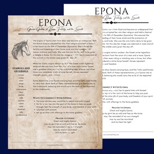 Epona Gaulish Celtic Goddess of Horses, Fertility, and the Earth ...