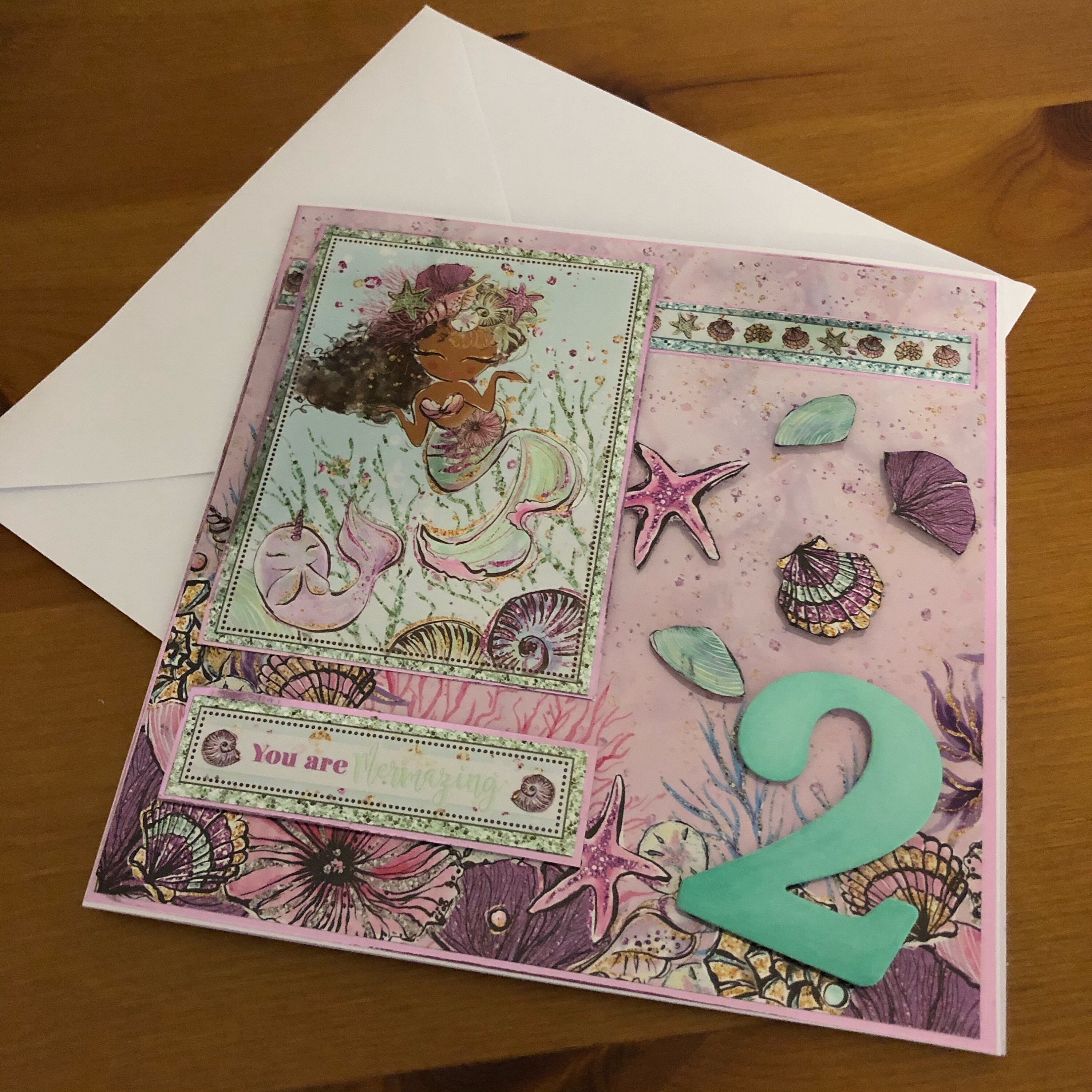 Mermaid Birthday Cards for Children - Etsy UK