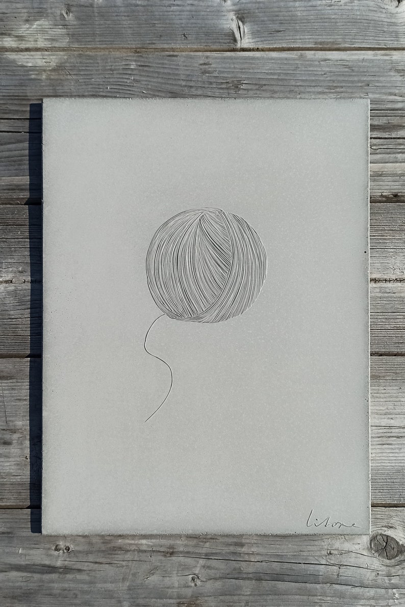 Original Modern Minimal Grey Art Scandinavian Style Gift for - Etsy