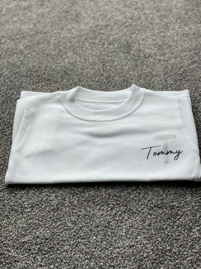 Personalised Initial/name T-shirts - Etsy Canada