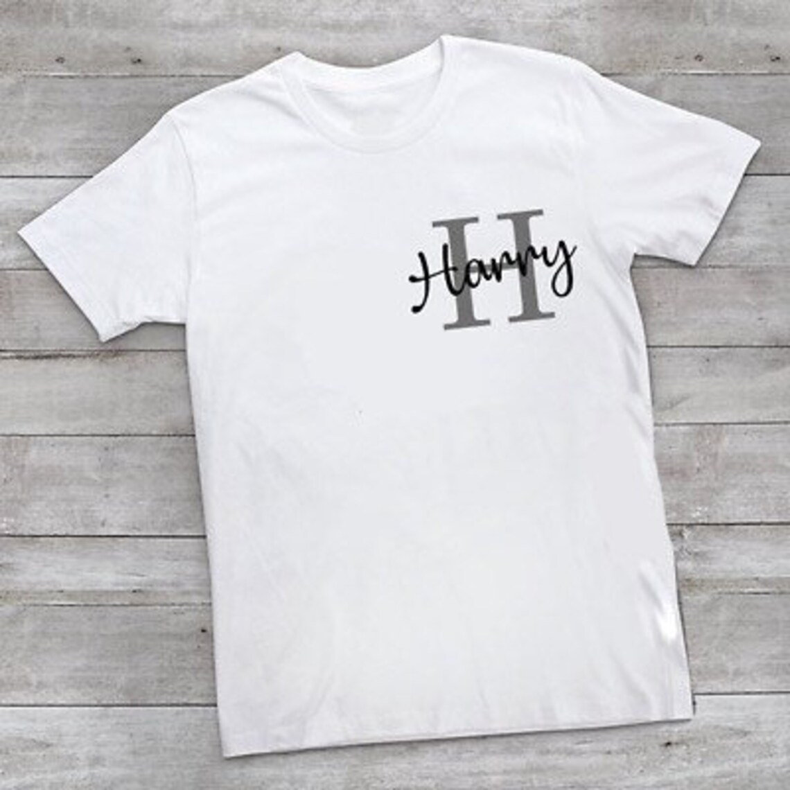 Personalised Initial/name T-shirts - Etsy UK