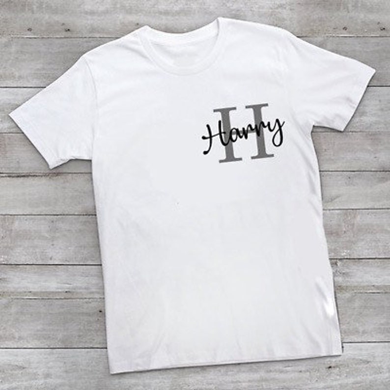 Personalised Initial/name T-shirts - Etsy Canada